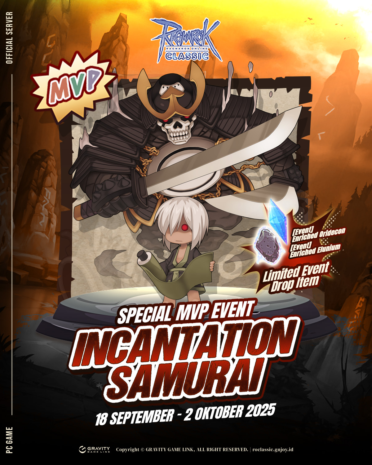 Ragnarok Classic | SPECIAL EVENT MVP INCANTATION SAMURAI!!
